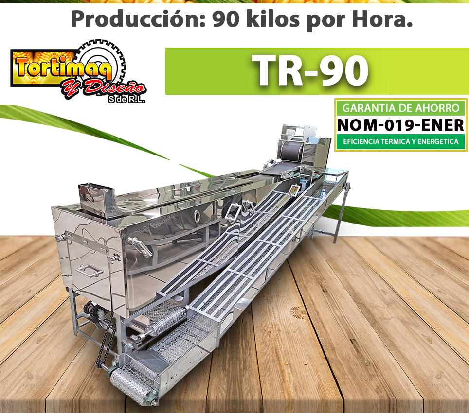 Máquina tortilladora automática de rodillos TR-90 – Tortimaq, Maquinas para hacer tortillas ...